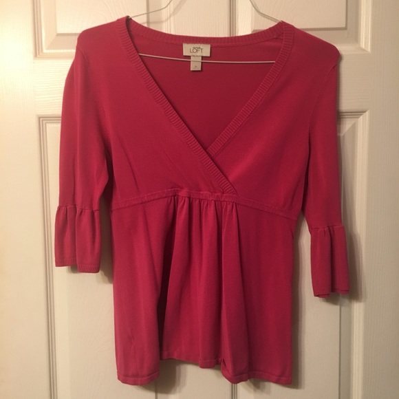 LOFT | Tops | Hot Pink Loft Blouse | Poshmark